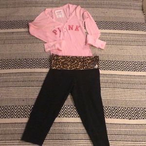 PINK Victoria's Secret | Pants & Jumpsuits | Pink Vs Set | Poshmark